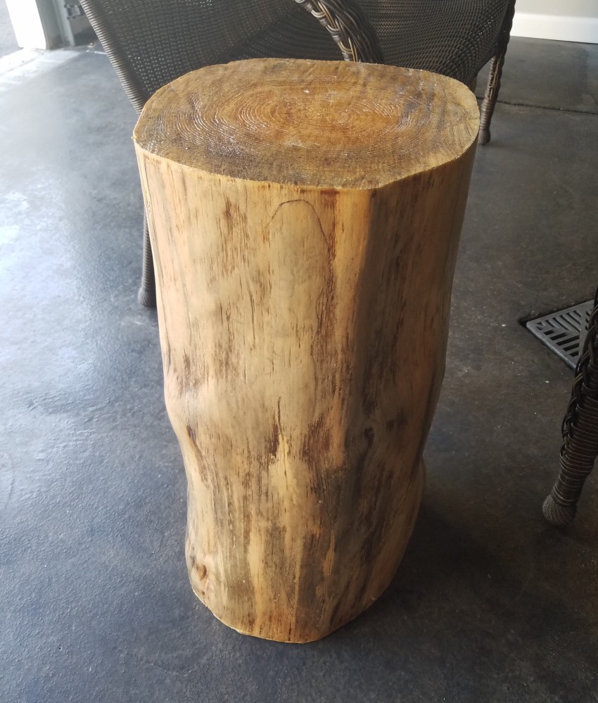 DIY Tree Trunk Benches