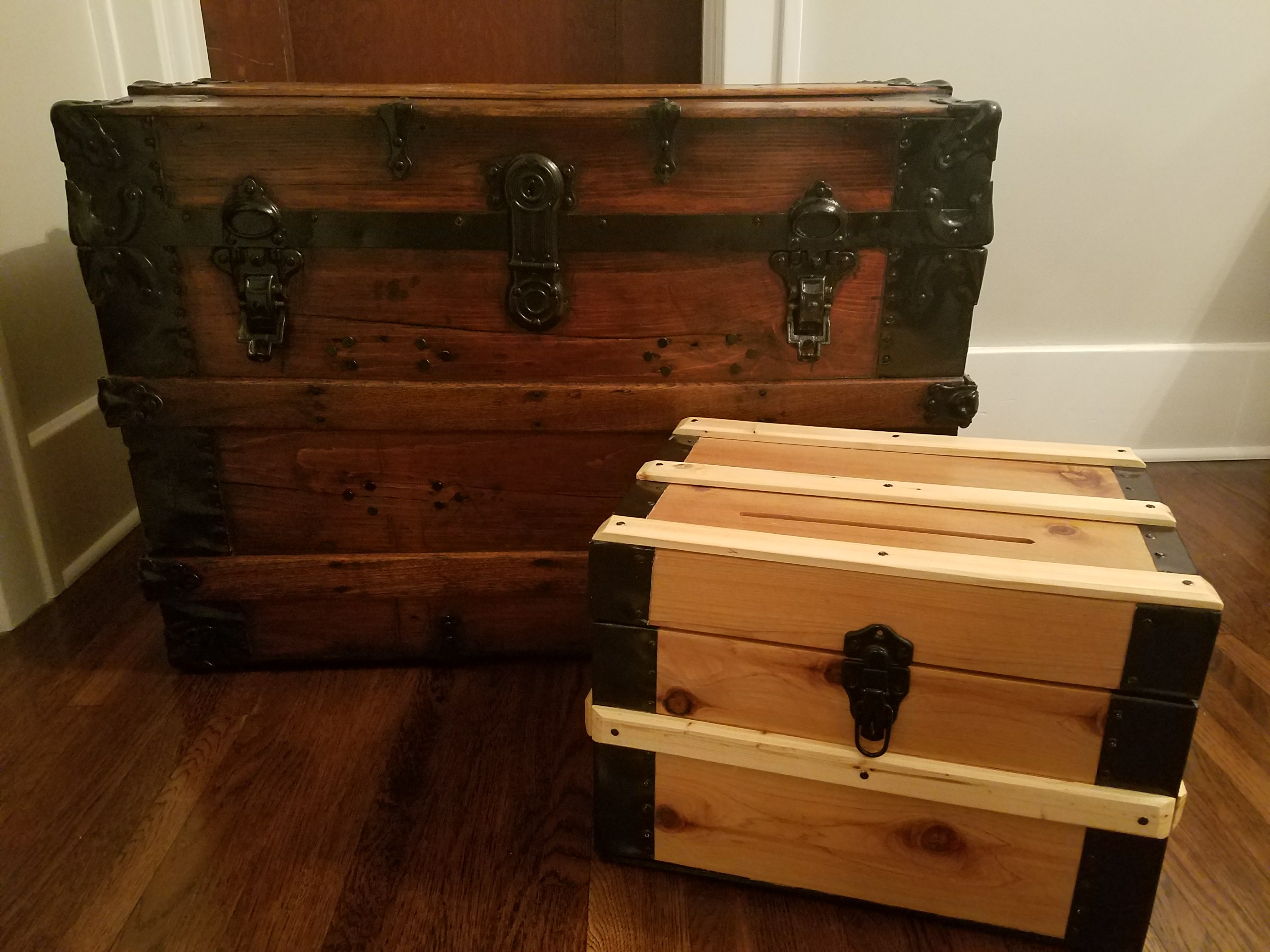 Building a miniature antique trunk
